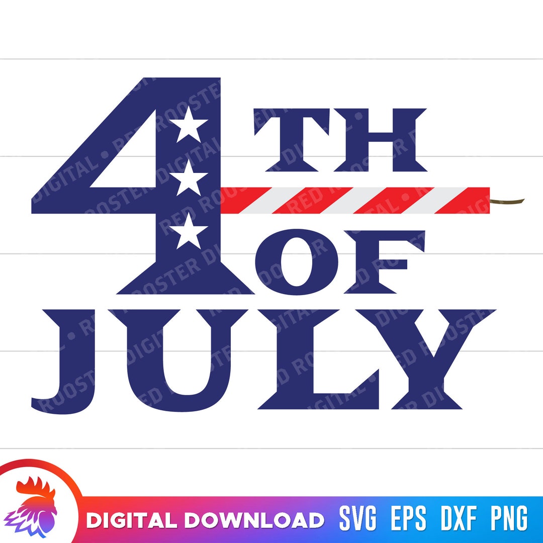 Independence Day SVG Clipart, Patriotic 4th of July Cut Files (digital ...