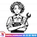 Female Mechanic SVG, Wrench Clipart, Girl Power (digital Download) - Etsy