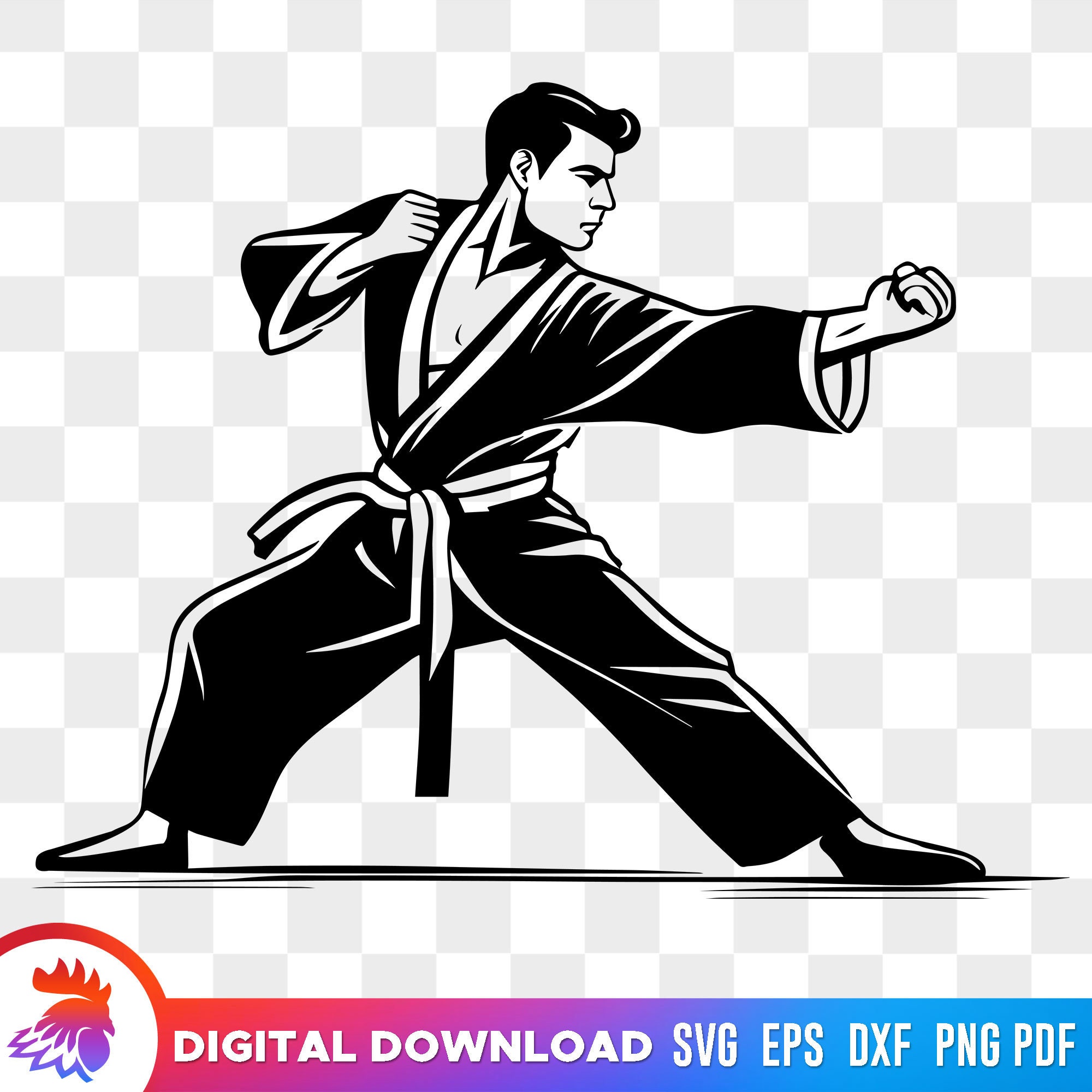 Martial Arts SVG, Karate, Jiu-jitsu Clipart (digital Download) - Etsy