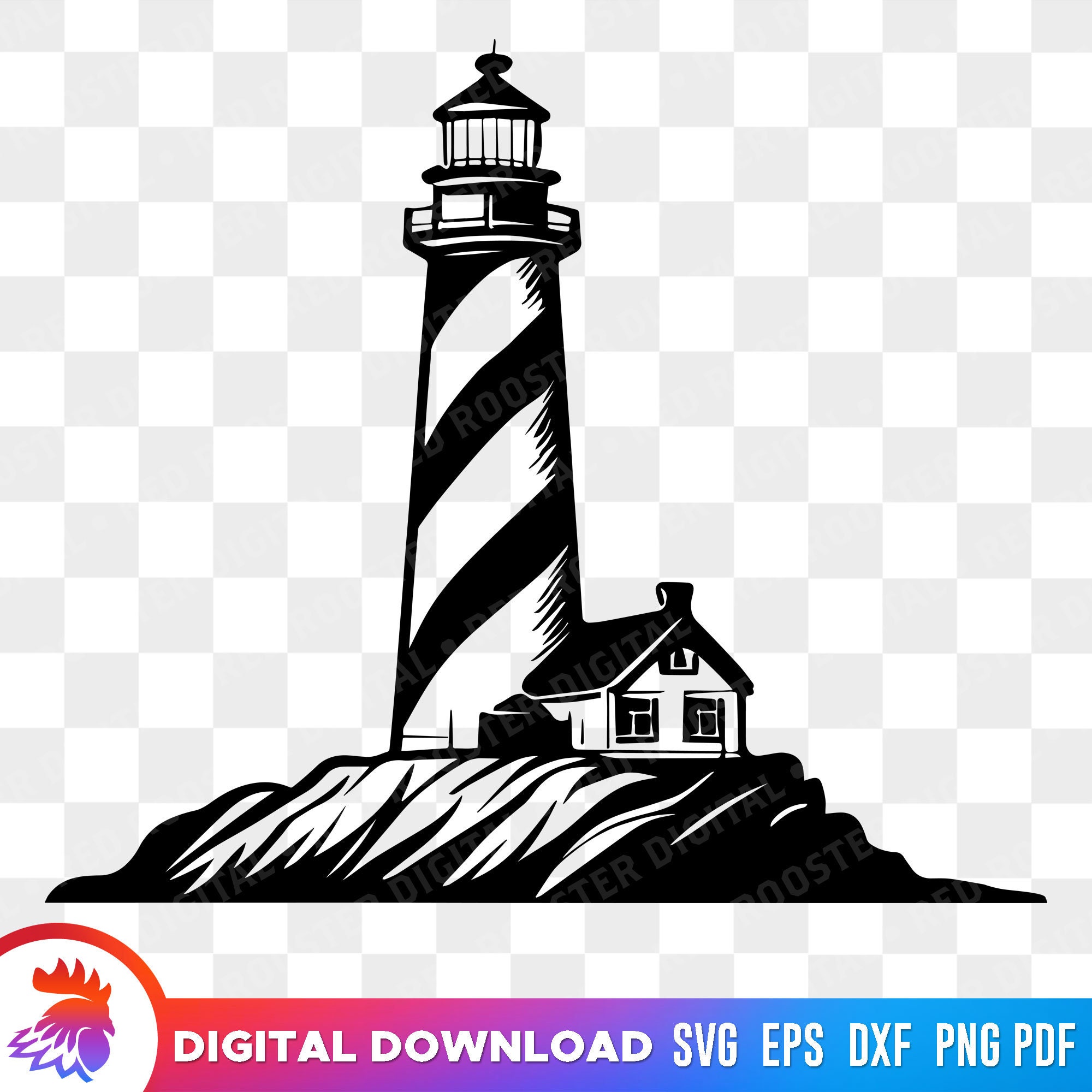 Lighthouse Svg, Lighthouse Svg File for Cricut, Lighthouse Clipart ...
