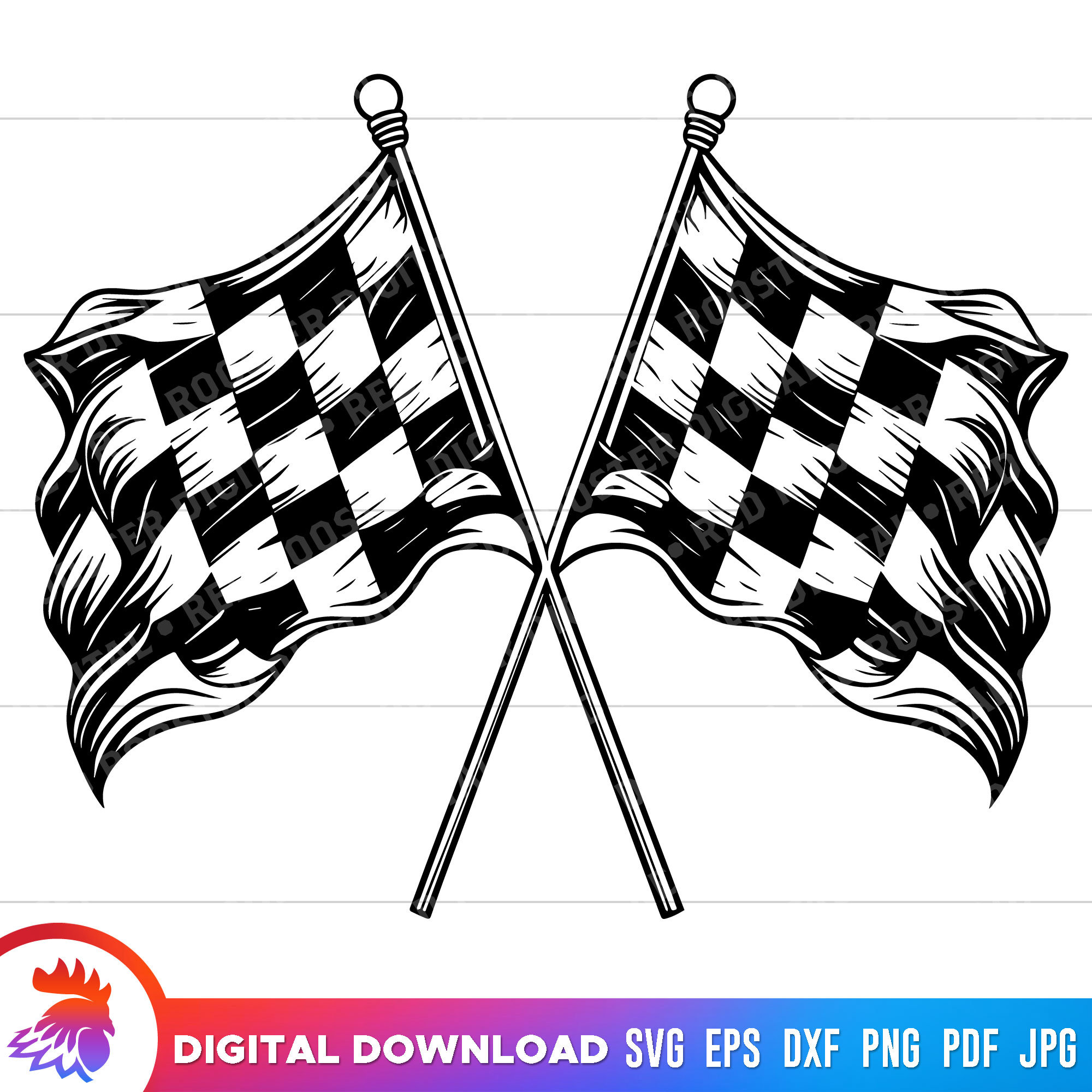Checkered Flag Checkered Flags Svg Checkered Flags Clipart Crossed