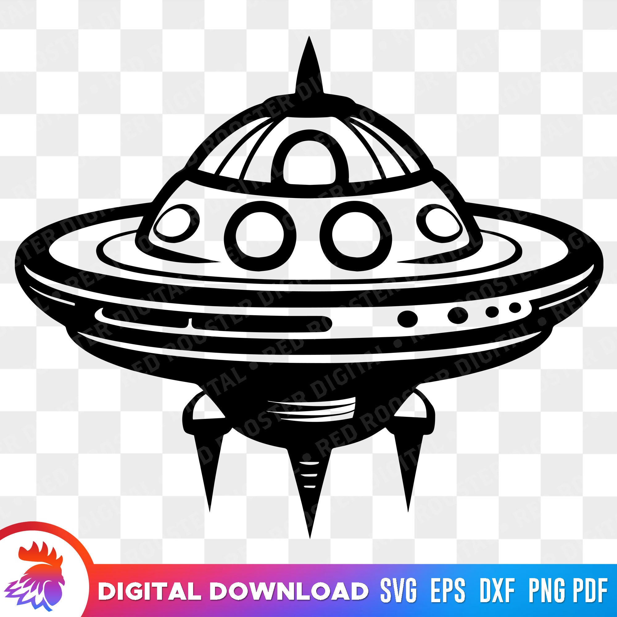 Cute Alien Spaceship Svg, Alien Spaceship, Flying Saucer Png, Alien ...