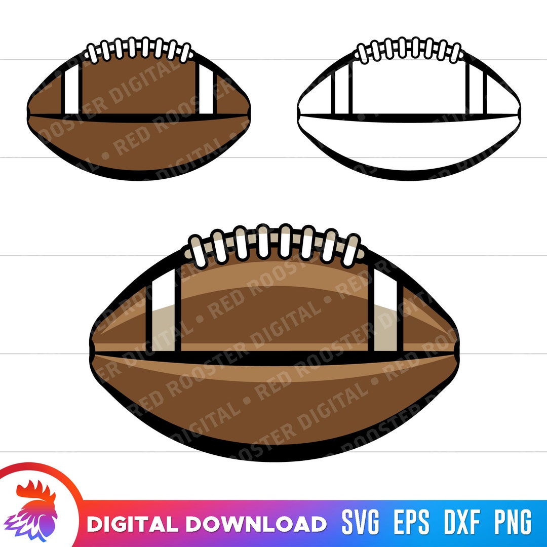 Football SVG, Football Silhouette, Football PNG, Football Cut Files ...