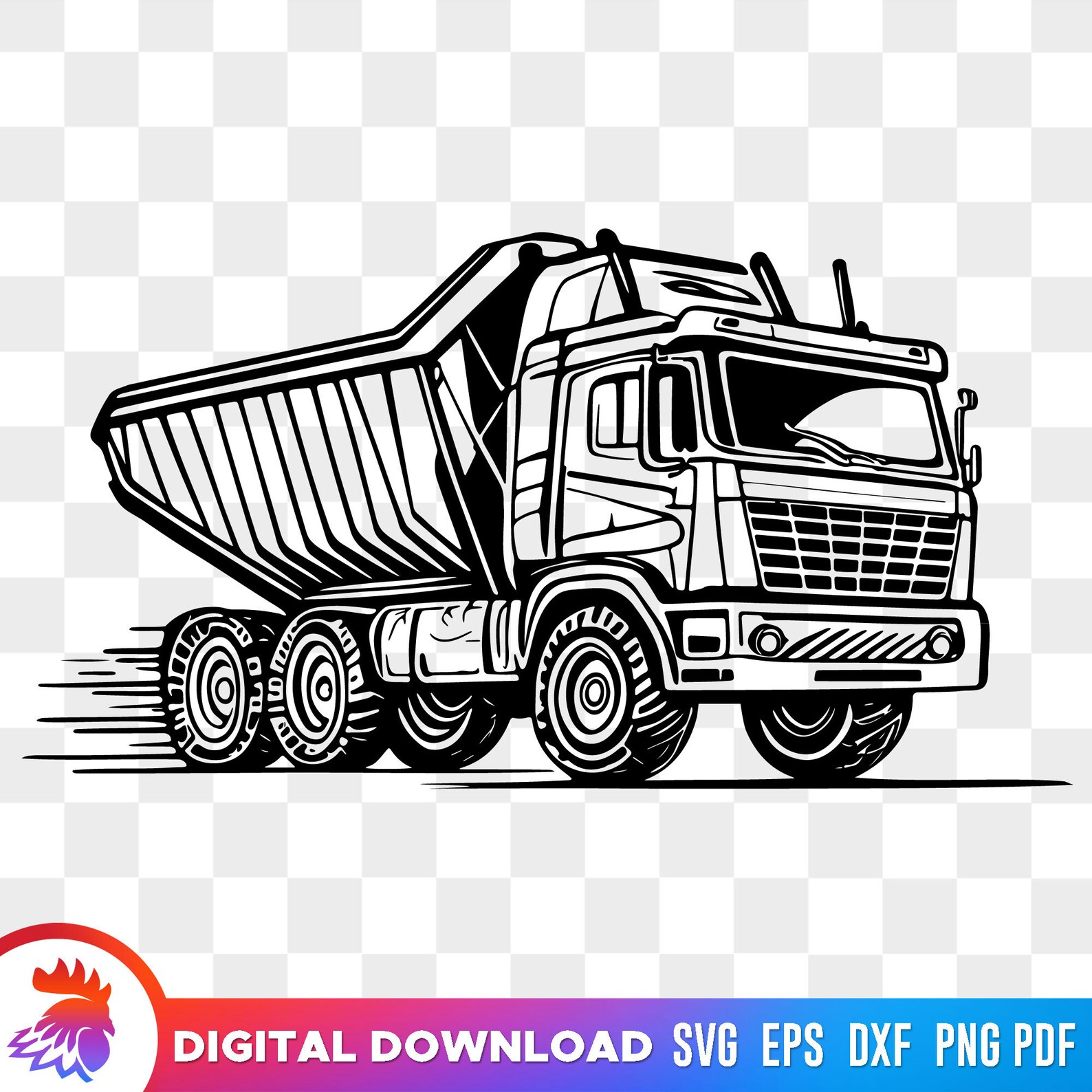 Dump Truck SVG, Dump Truck Clipart, Digital Download SVG & PNG, Dump ...