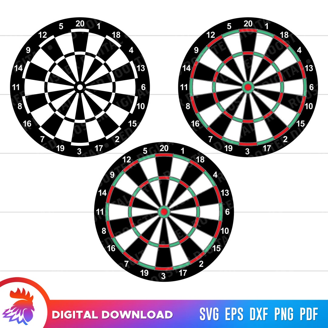 Dartboard Svg, Dartboard Cut File, Printable Dartboard, Dart Board ...
