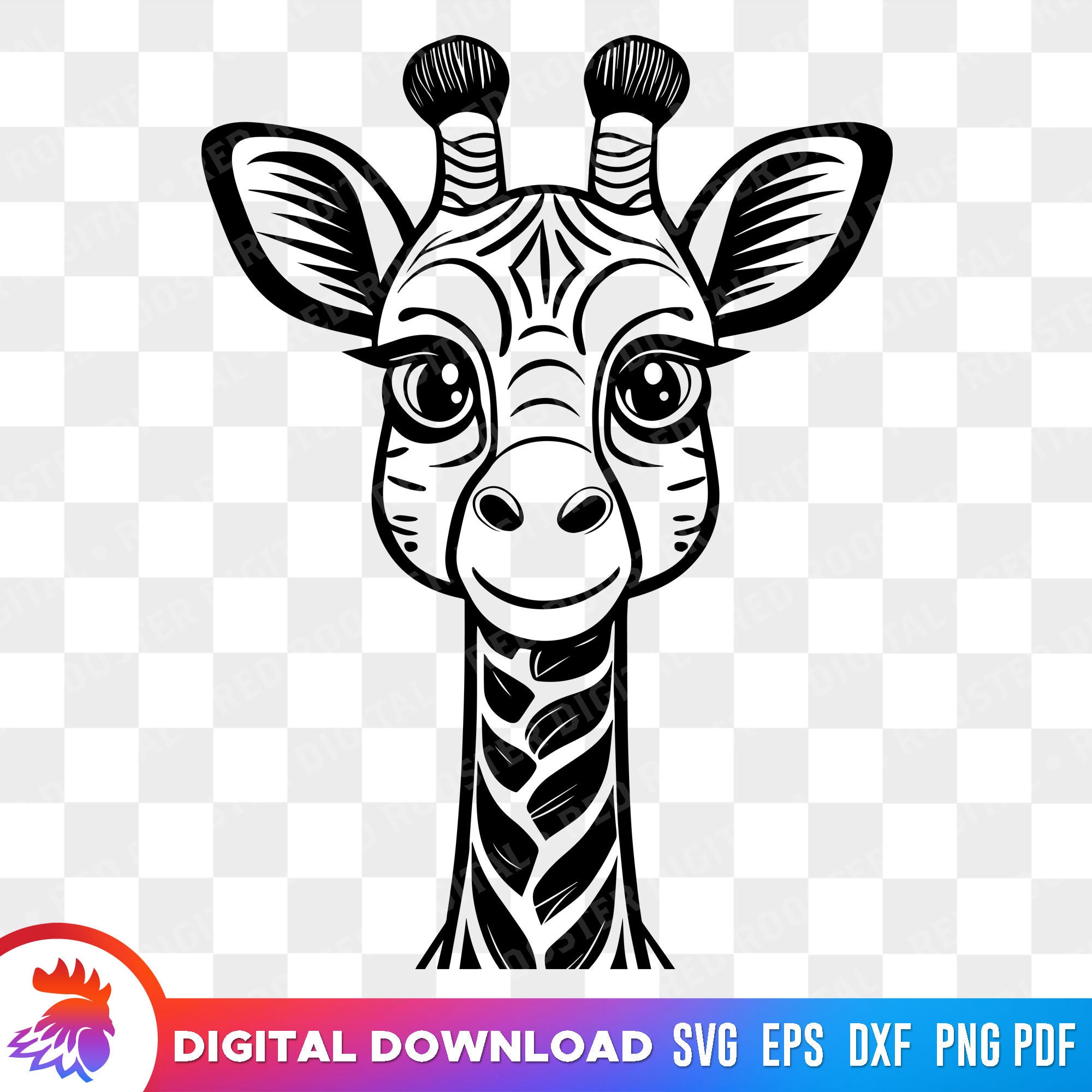 Cute Giraffe Svg, Giraffe Cut File, Giraffe Png, Baby Giraffe Clipart ...