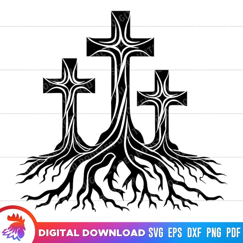Christian Crosses SVG Files, Christian Crosses Cut Files, Crucifix, 3 ...