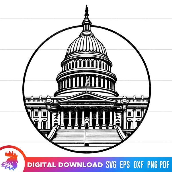 Capitol Building Svg - Etsy