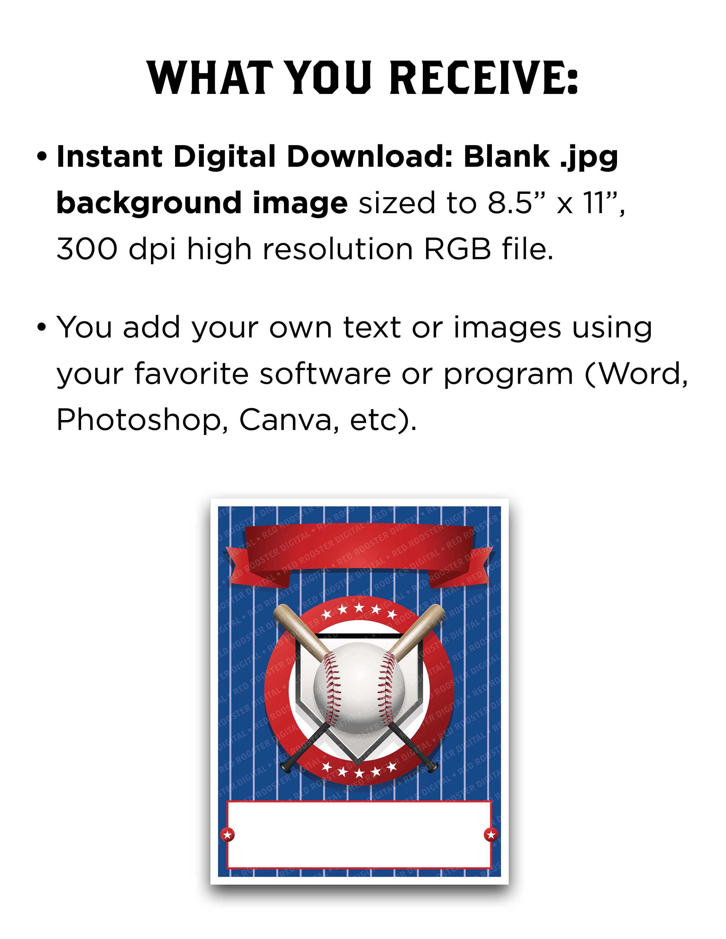 Baseball Flyer Template, Blank Baseball Background, Baseball Party ...