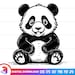 Cute Cartoon Panda Svg, Baby Panda Svg, Cartoon Panda Clipart, Panda ...