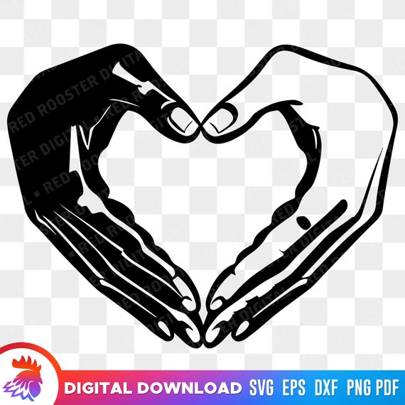 Hand Svg Black Love