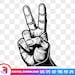 Peace Sign Fingers Svg, Peace Symbol, Hand Gesture, Peace Sign, Cut ...