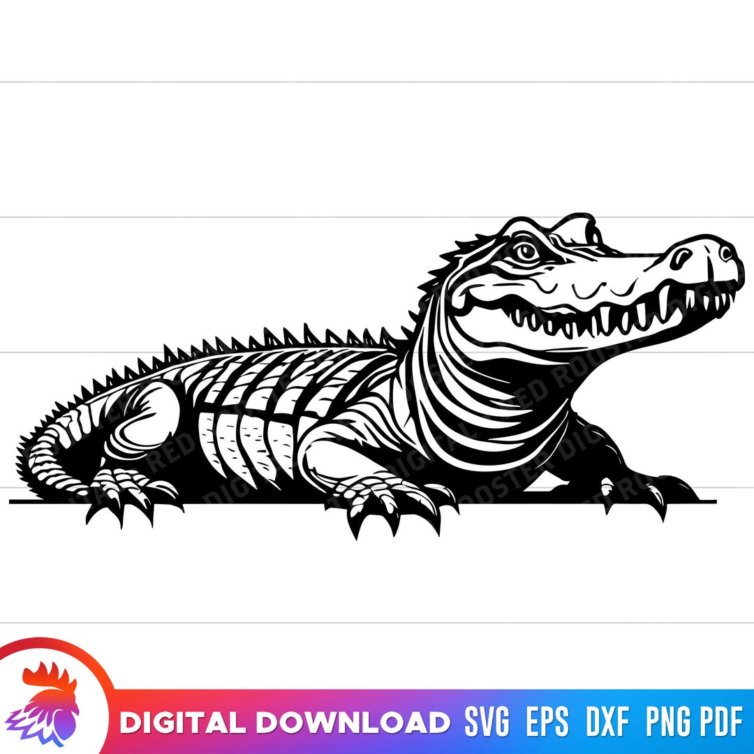 Crocodile Svg, Gator Svg, Alligator Svg, Crocodile Cut File, Alligator ...