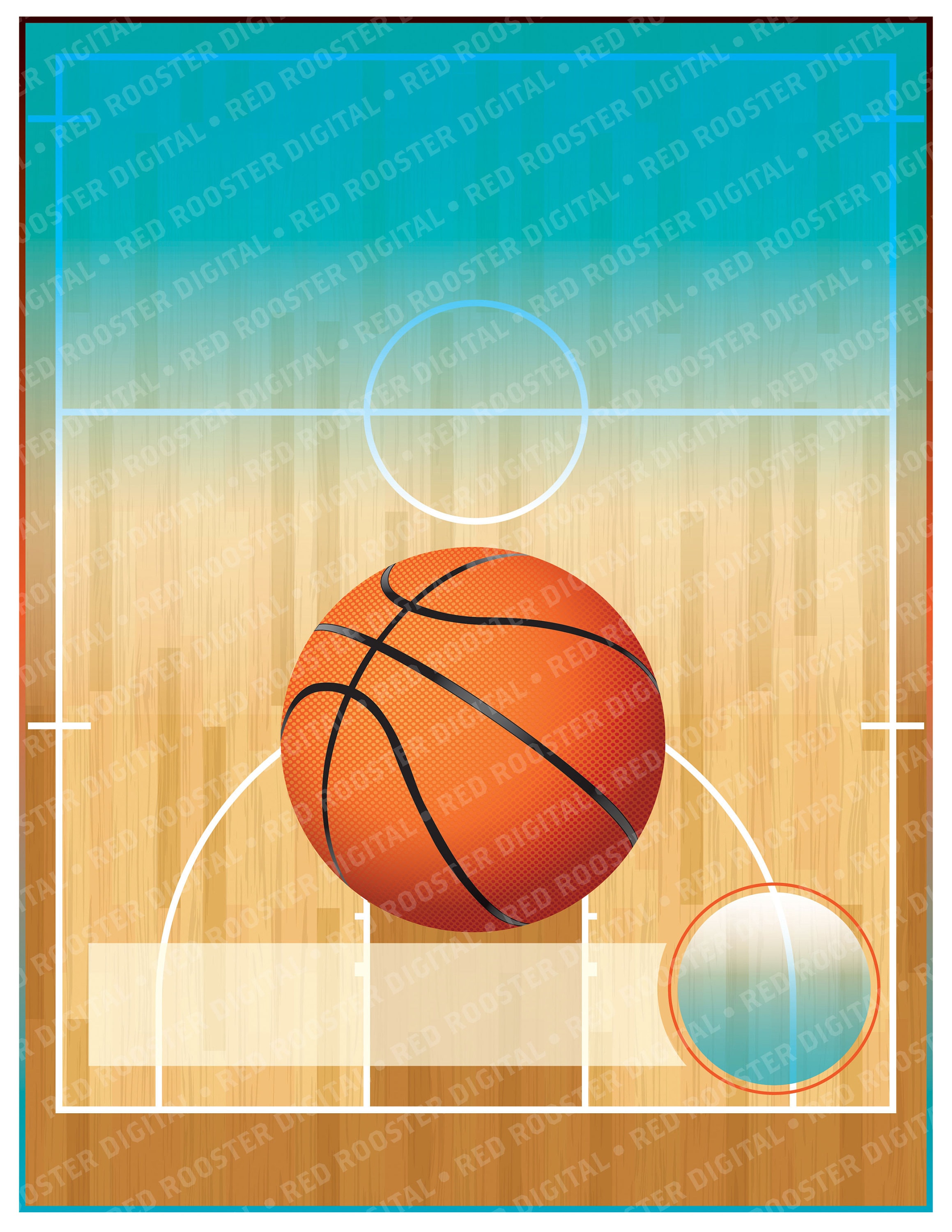 Basketball Flyer Template, Blank Basketball Background, Basketball Party Invite, Basketball ...