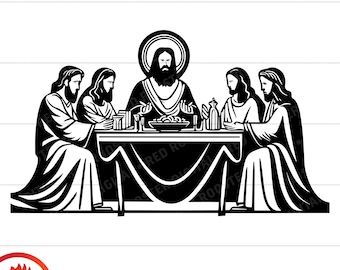 The Last Supper Svg, Jesus Christ Svg, Ultima Cena, Christian, SVG ...