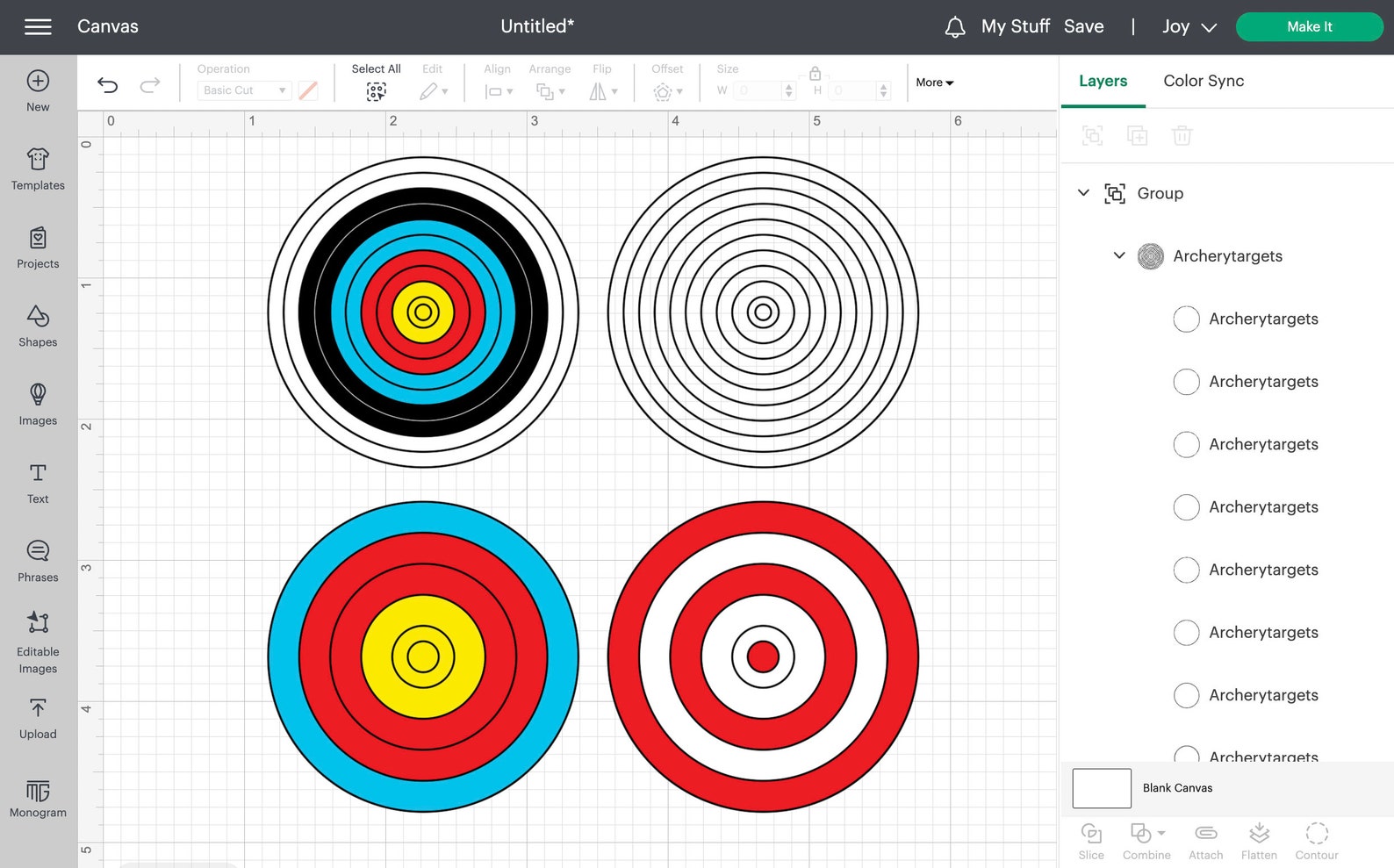 Printable Archery Target, Archery Target SVG, Archery Target Cut Files ...
