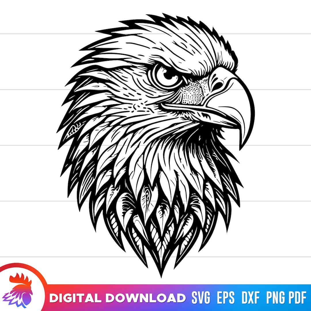Eagle Head Svg, Golden Eagle, Bald Eagle Svg, Eagle Facing Right ...