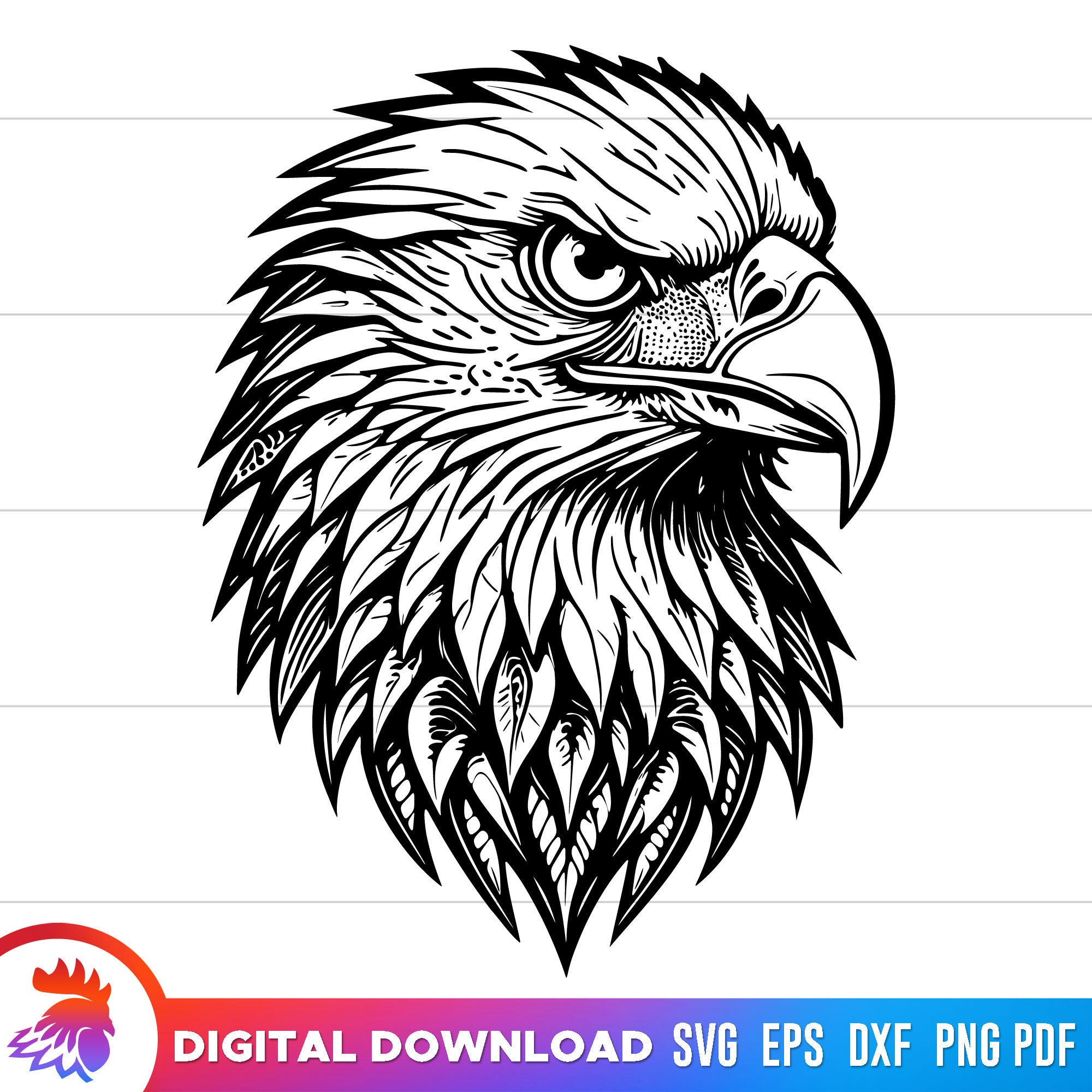 Eagle Head Svg, Golden Eagle, Bald Eagle Svg, Eagle Facing Right ...