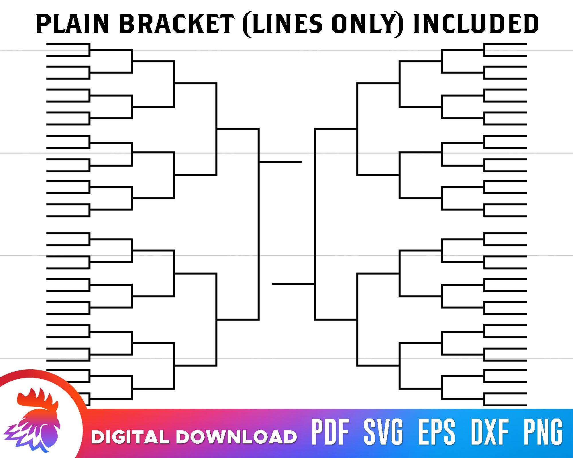 Printable Basketball Tournament Bracket, Basketball Bracket Skeleton ...