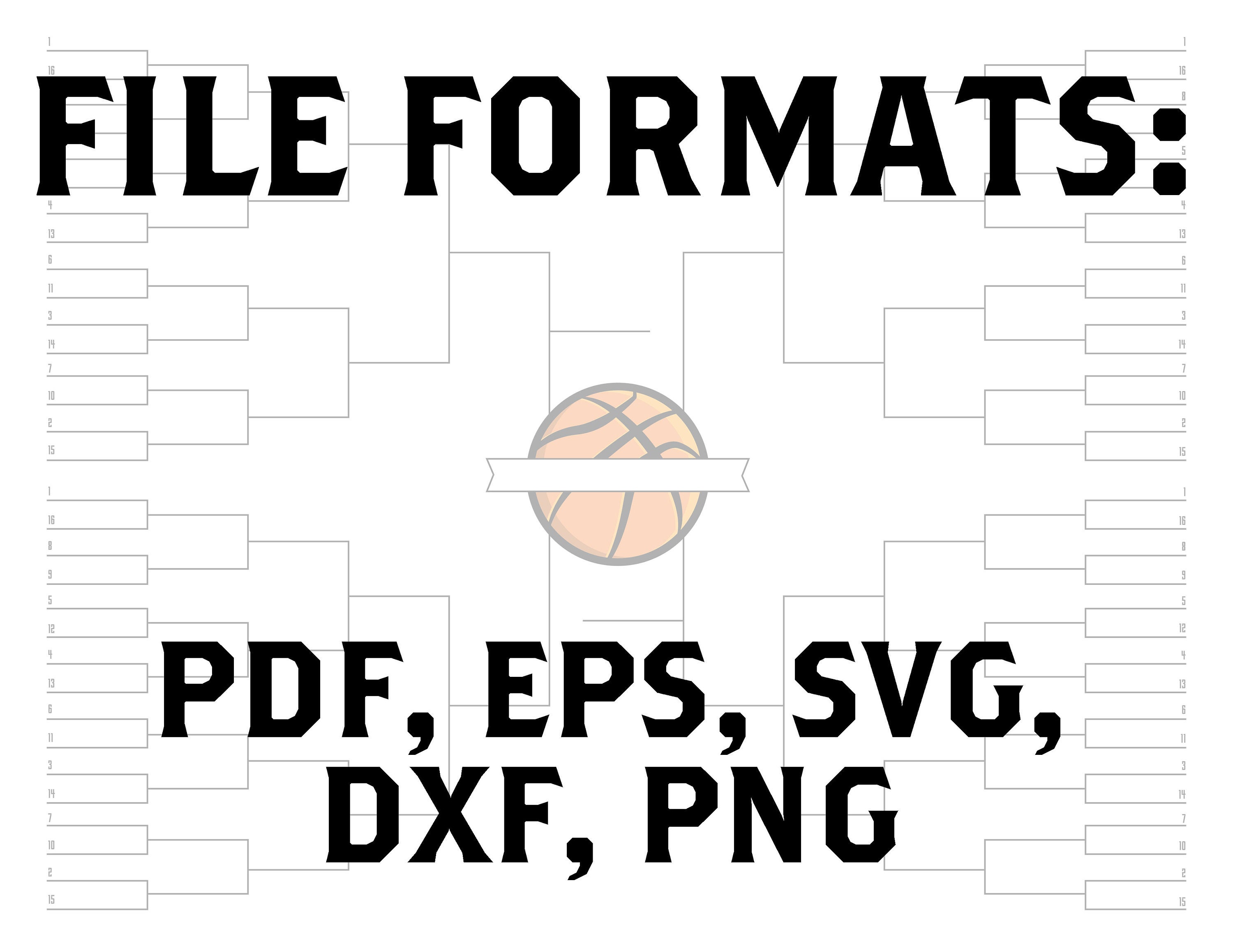 Printable Basketball Tournament Bracket, Basketball Bracket Skeleton ...