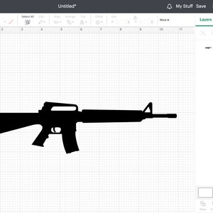 Assault Rifle SVG, SVG Rifle, 2nd Amendment Svg, AR15 Svg, Gun ...