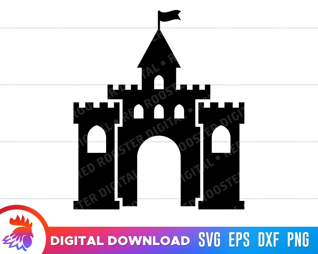 Castle SVG Castle Clip Art Fairy Tale Castle Sandcastle - Etsy