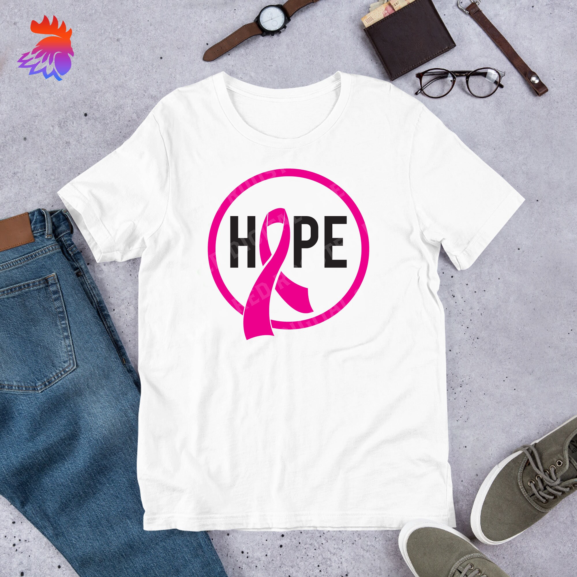 Hope Ribbon SVG Breast Cancer Awareness Ribbon Svg Social - Etsy