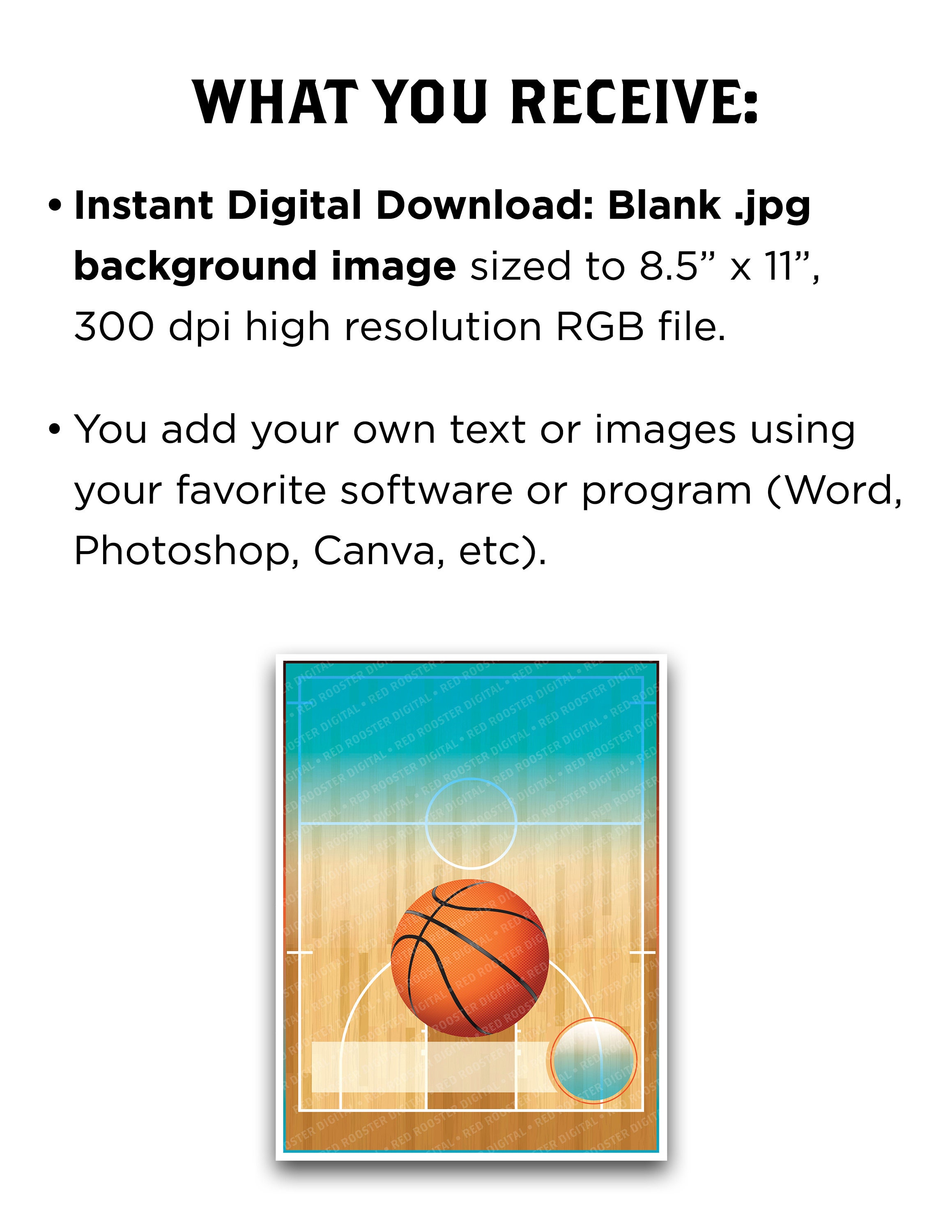 Basketball Flyer Template, Blank Basketball Background, Basketball ...