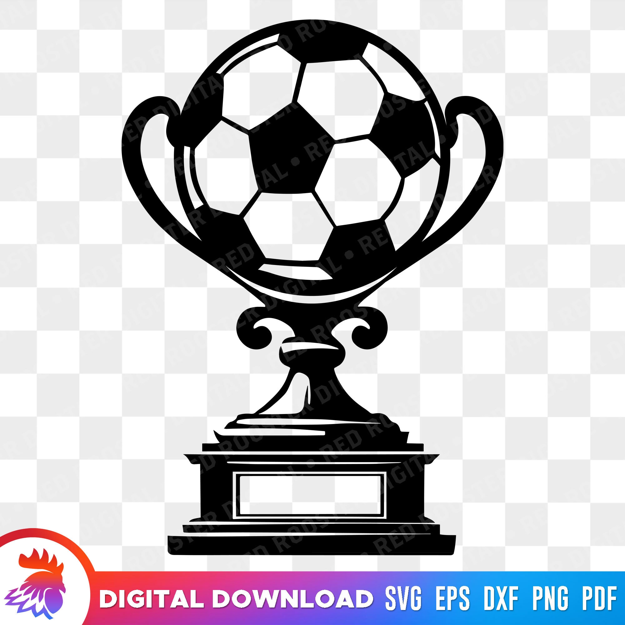Soccer Trophy SVG, Soccer Award Cut Files, Soccer Award Cut File ...