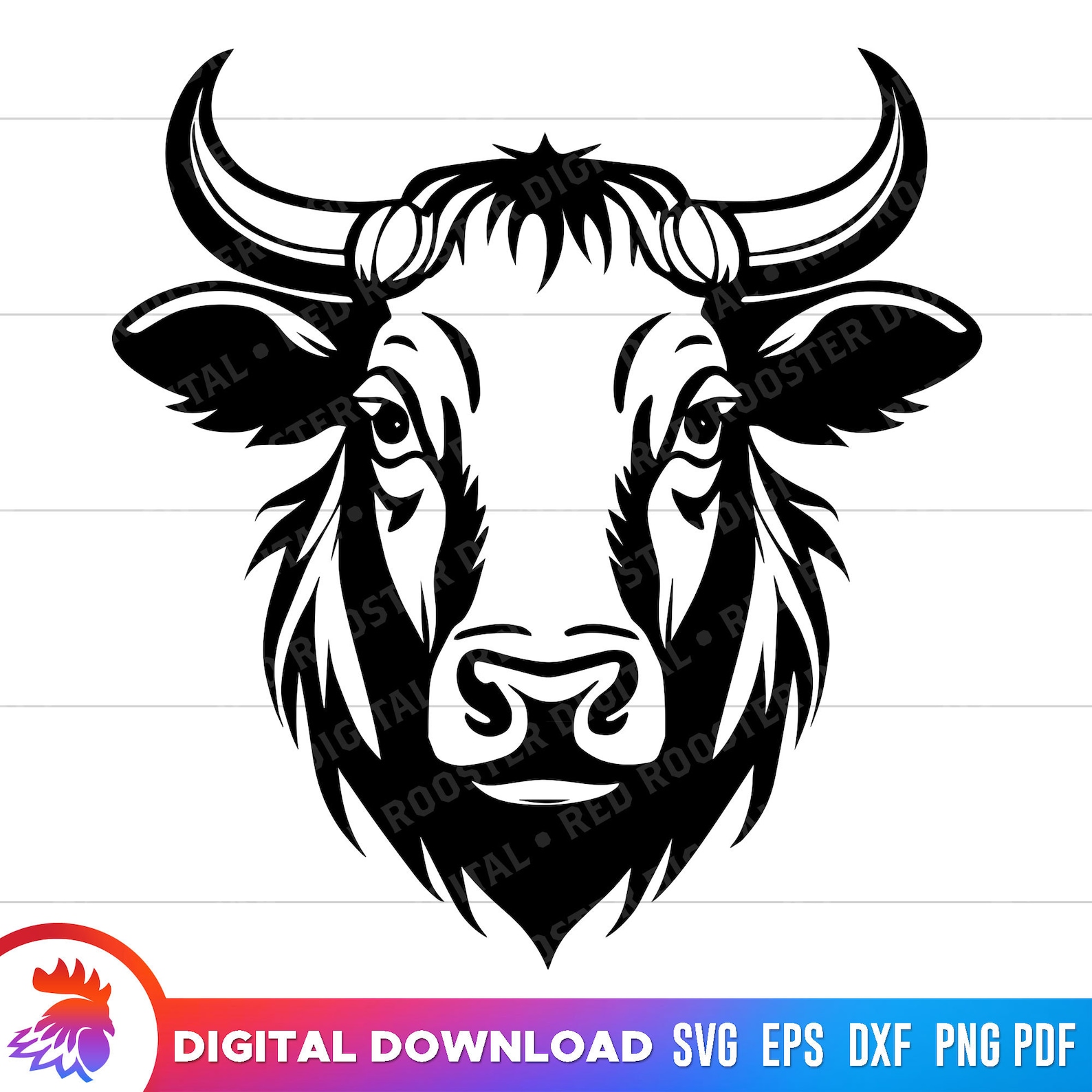 Bull Face Svg, Bull Head Svg, Steer Svg, Ox Svg, Bull Cut File Svg ...
