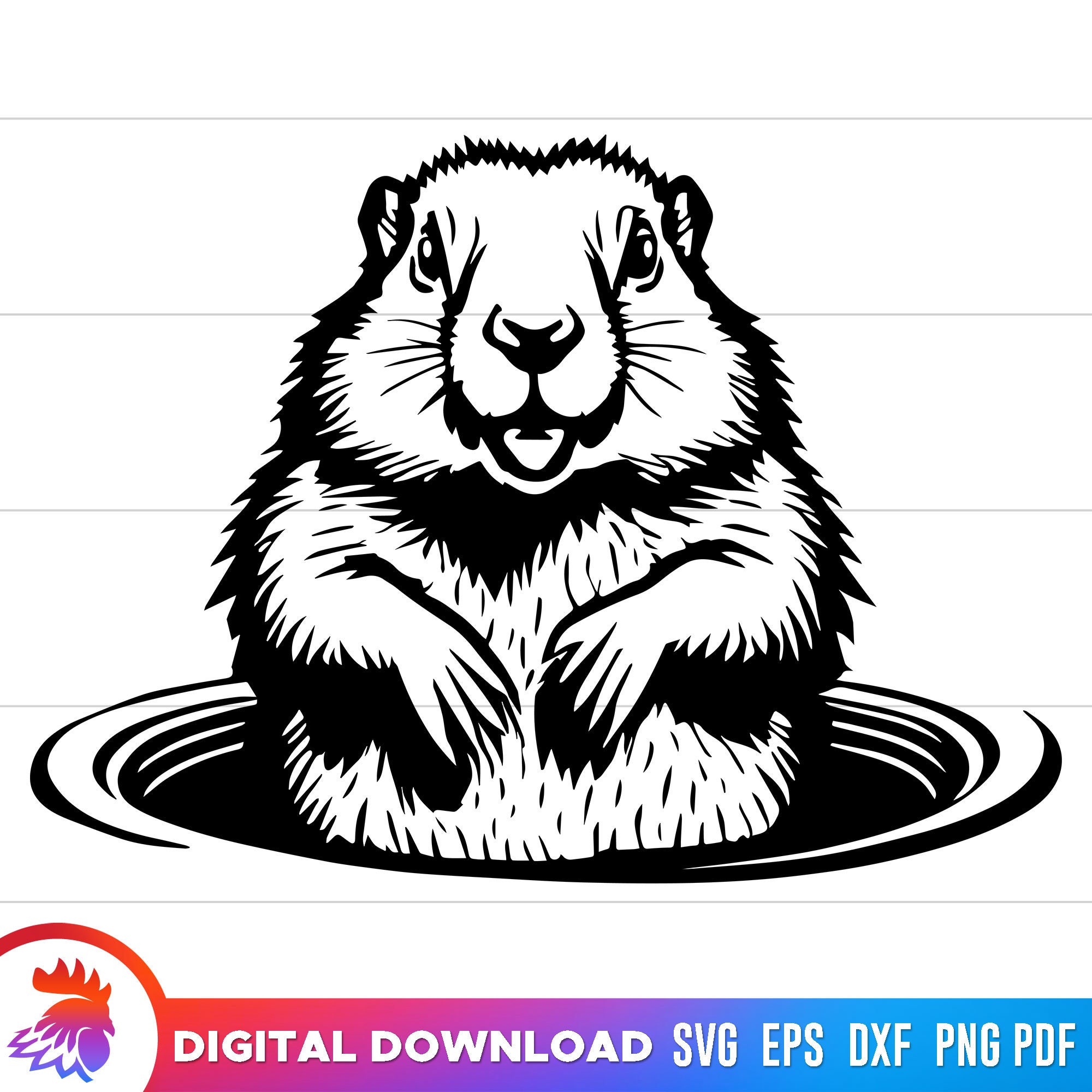 Groundhog Svg, Groundhog Day Clipart, Groundhog Day Svg, Cute Groundhog ...
