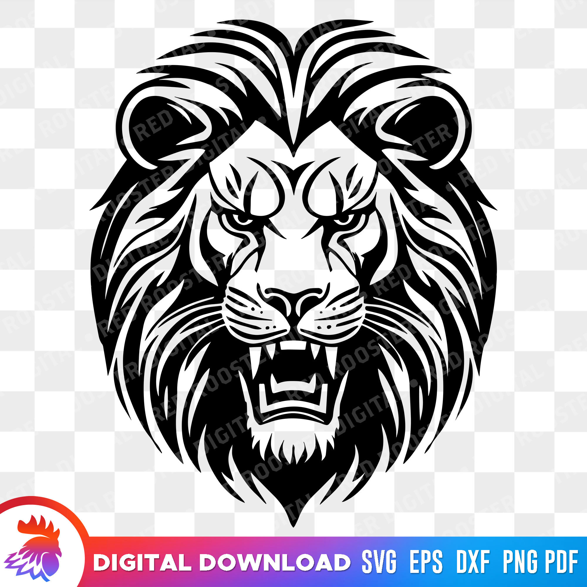 Roaring Lion Svg, Lion Face, Lion Head, Lion Mascot, Angry Lion, Lion ...