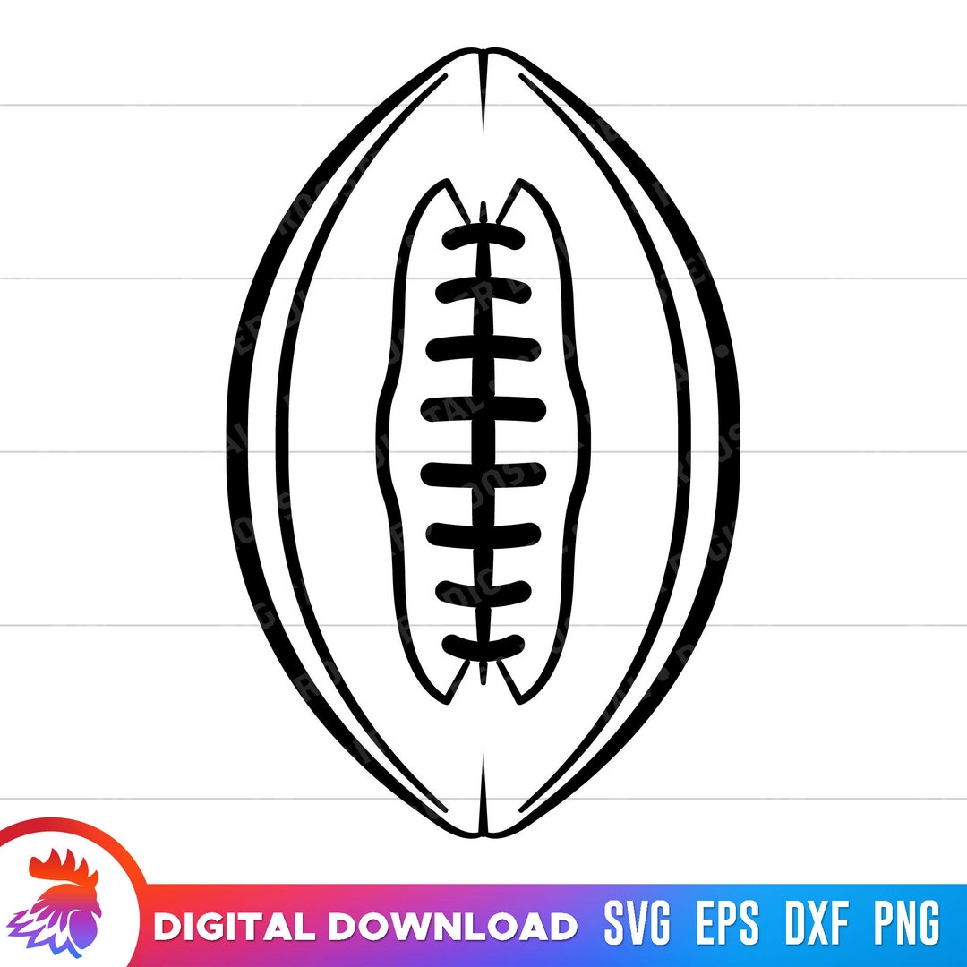 Football SVG, Football Silhouette, Football PNG, Football Cut Files ...