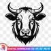 Bull Face Svg, Bull Head Svg, Steer Svg, Ox Svg, Bull Cut File Svg ...