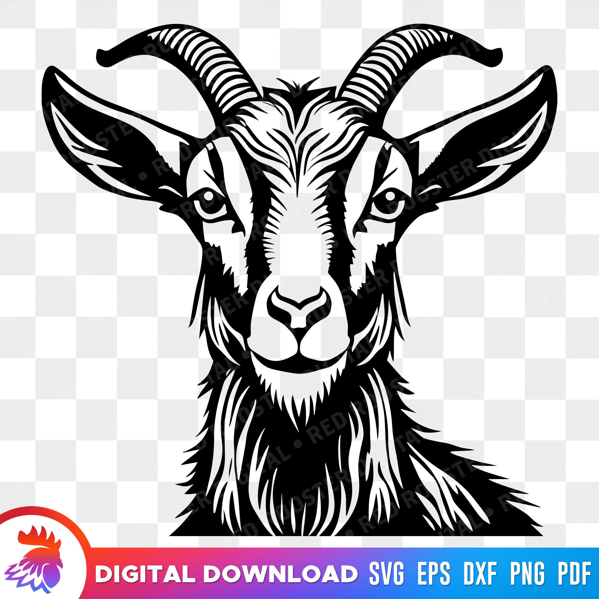 Goat Face Svg, Goat Head, Goat Svg, Cute Goat, Goat Clipart, Pygmy Goat ...