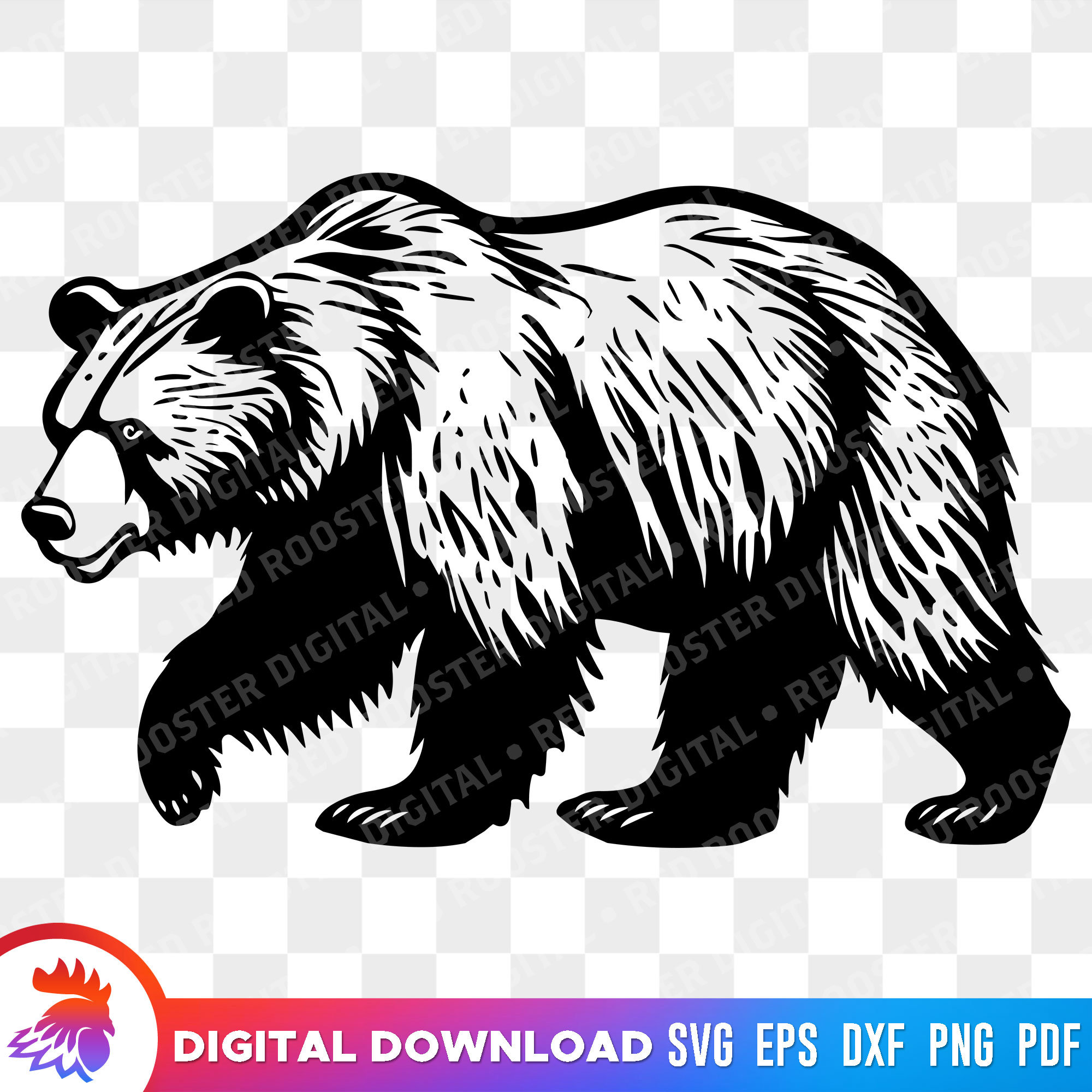 Bear Walking, Bear Profile, Bear Silhouette, Gizzly Bear, Black Bear ...