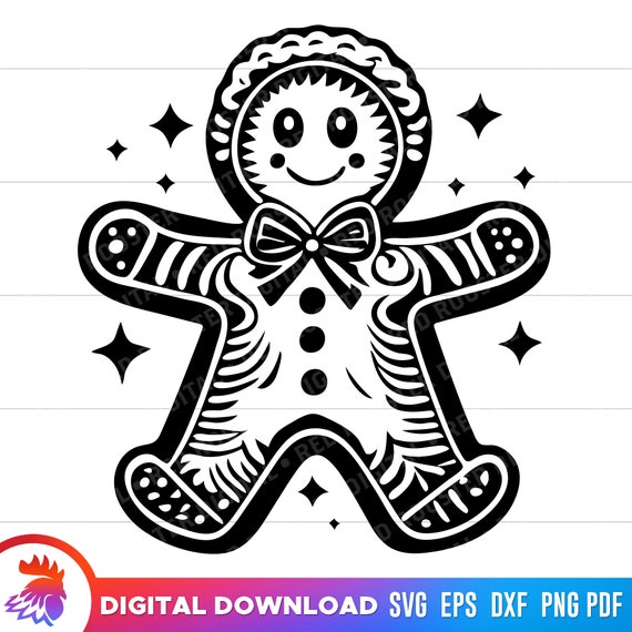 Gingerbread Man Vector Png