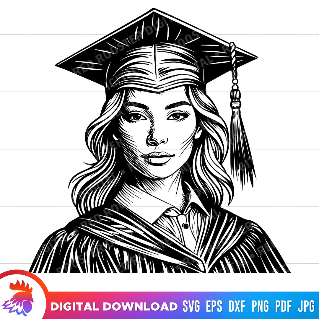 College Graduation, High School Graduation, Graduate, Clipart, Cut File ...