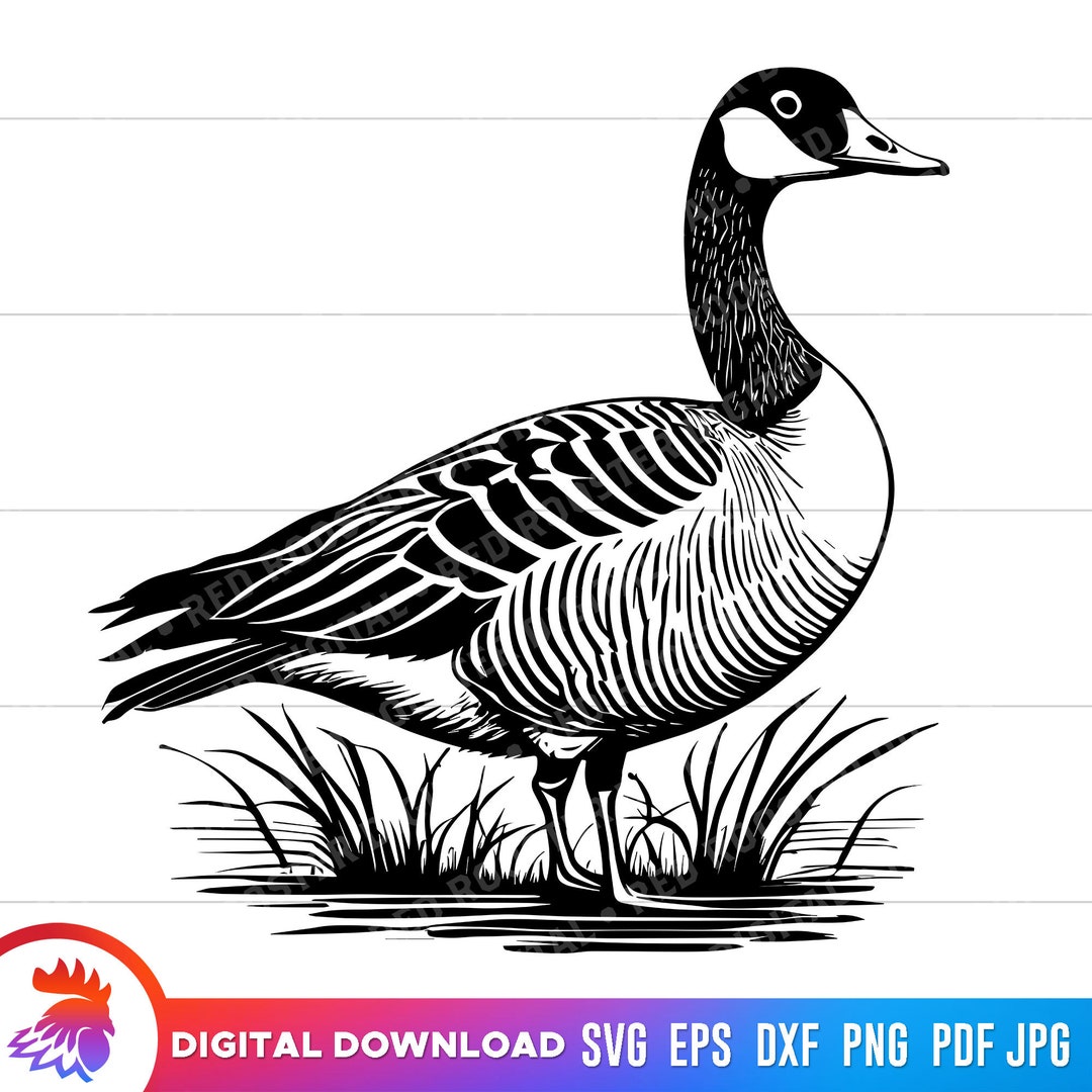 Canadian Goose SVG, Standing Goose Clipart (digital Download) - Etsy