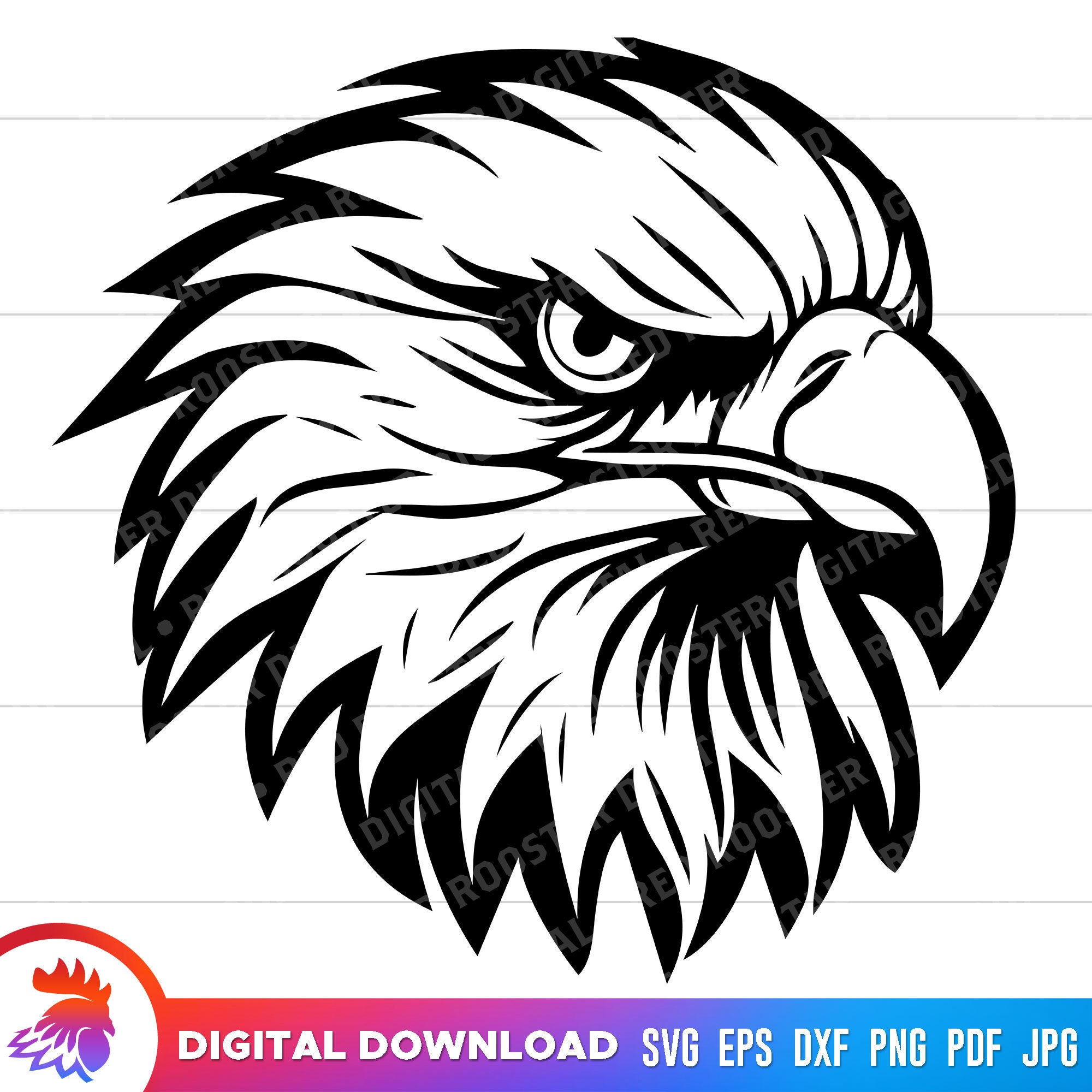 Bald Eagle Head SVG, American Eagle Clipart (digital Download) - Etsy