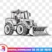 Front End Loader Svg, Skid Loader Svg, Front End Loader Png, Digital ...