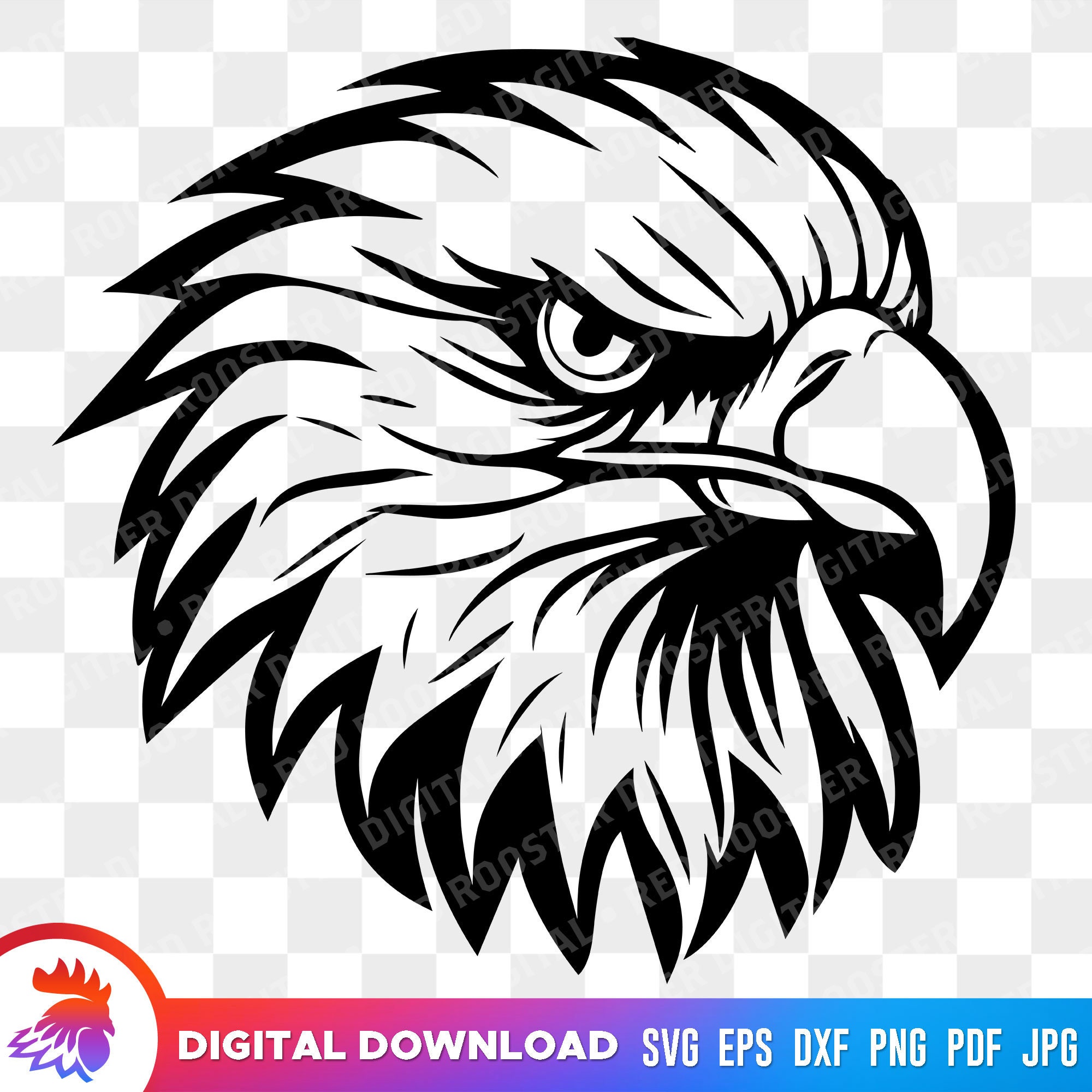 Bald Eagle Head Svg, Bald Eagle Cut File, Eagle Svg, Bald Eagle Svg for ...