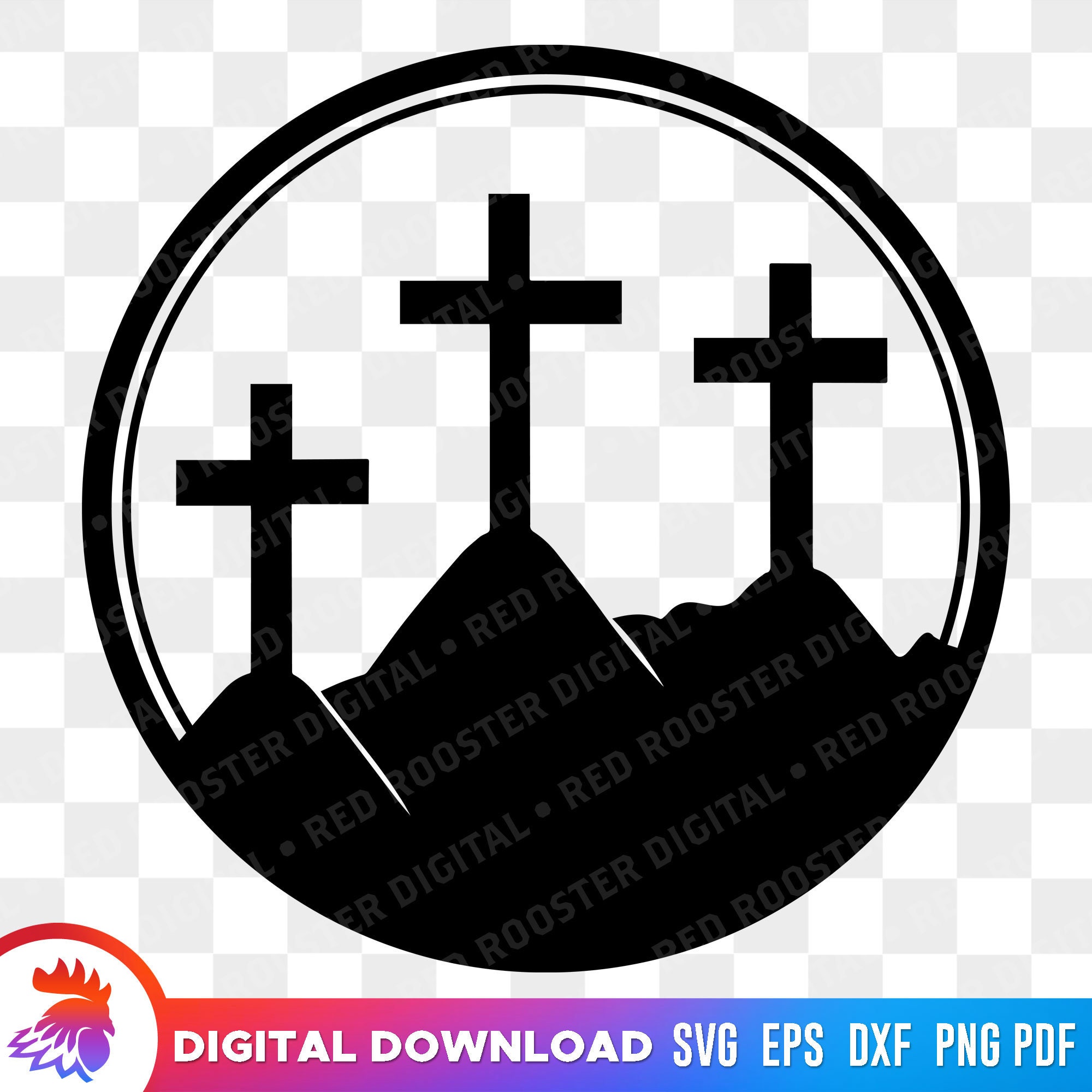 Christian Crosses SVG, Christian Calvary Cut File, Easter Cross Svg for ...