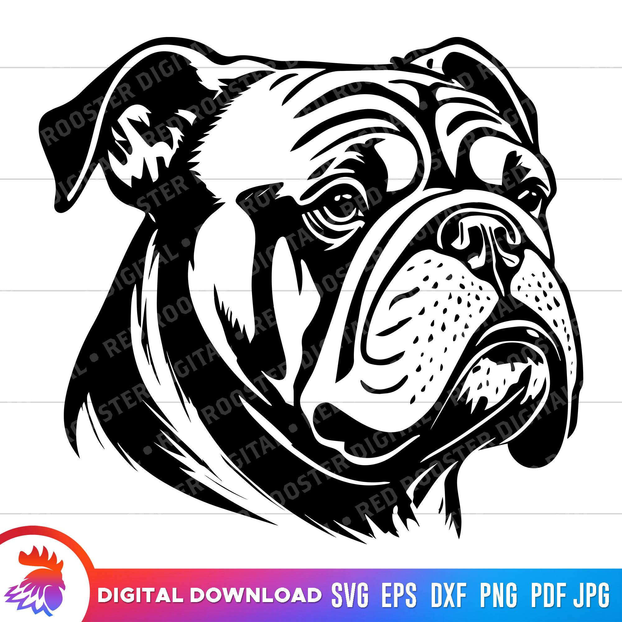 Bulldog Face Svg, Bulldog Cut File, Bulldog Clipart, Bulldog Dog Breed ...