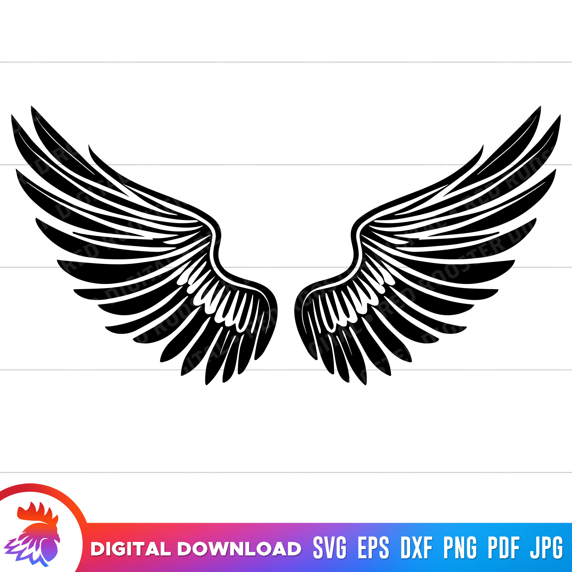 Angel Wings Svg, Angel Wings Cut File, Angel Wings Clipart, Angel Wings ...