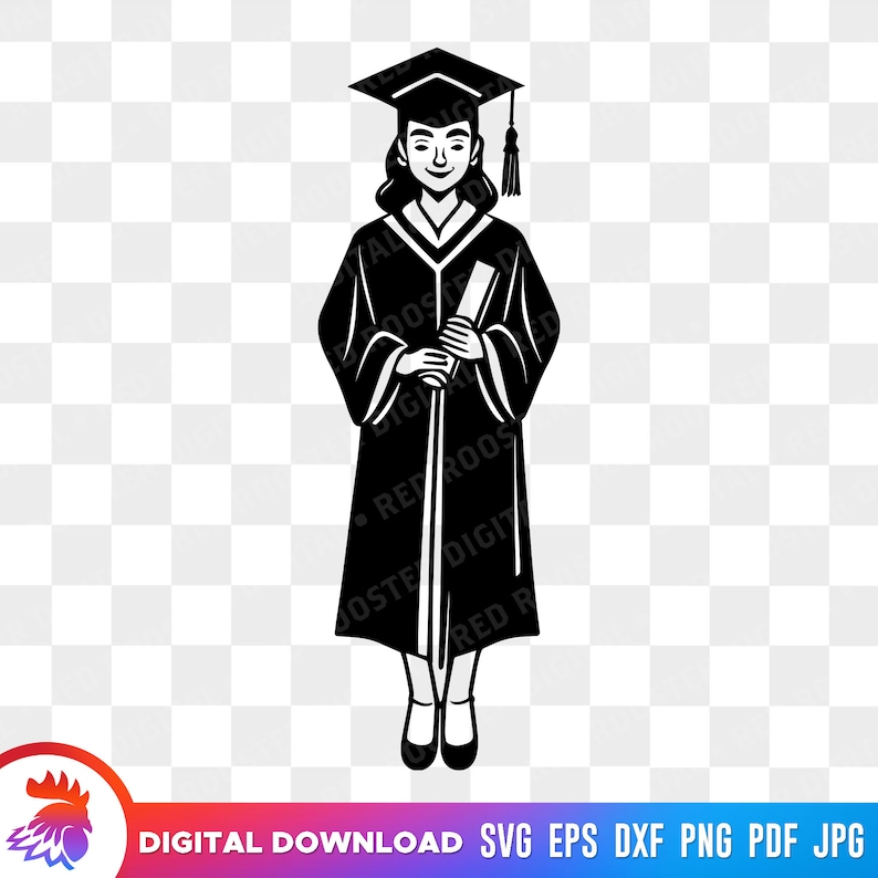Graduation Svg, Girl Graduating Clipart, College Graduate, Graduation ...