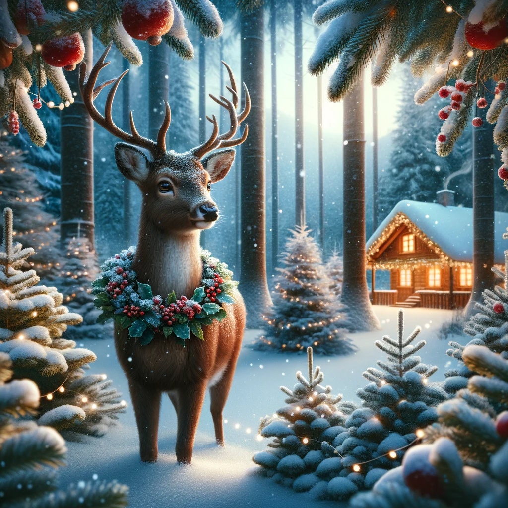 Christmas Wallpaper, Deer Wallpaper, Reindeer, Magical, Computer ...