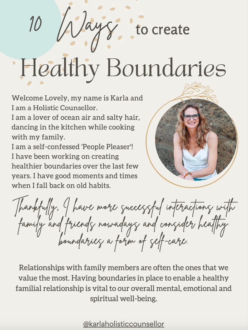 10 Ways to Create Healthy Boundaries - Etsy