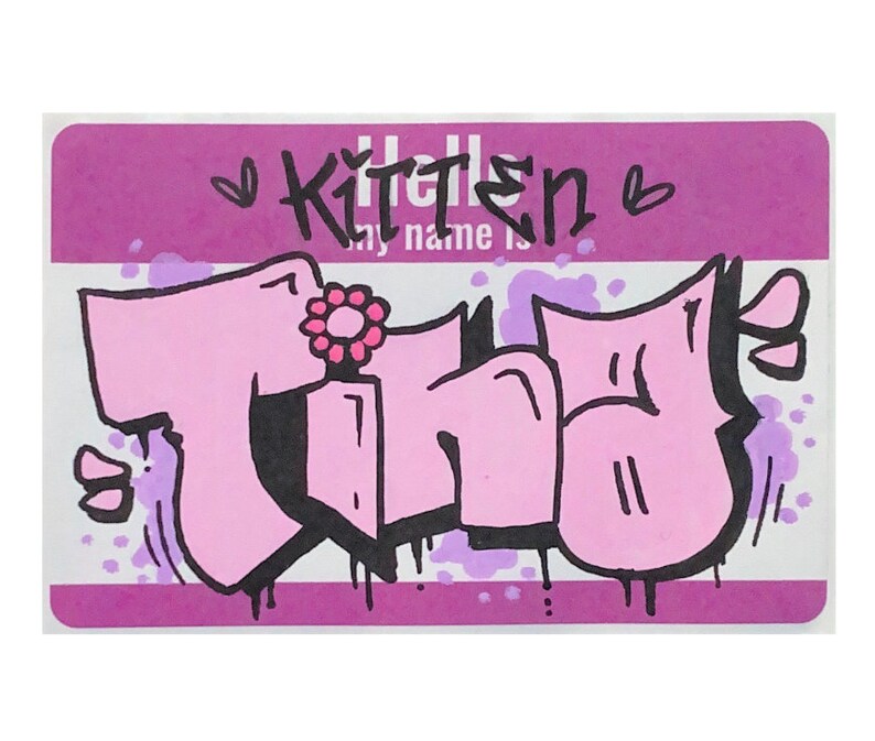 Tina Graffiti Sticker - Etsy