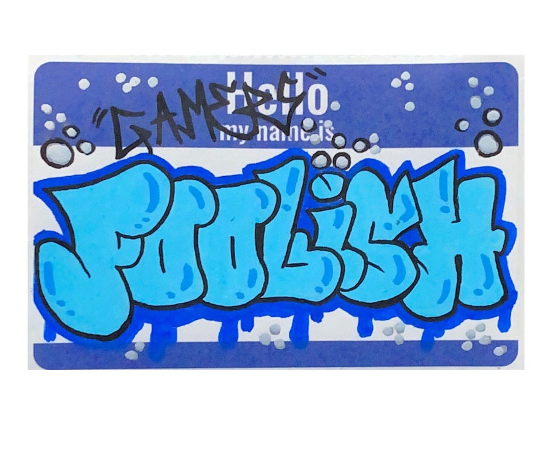 Foolish Graffiti Sticker - Etsy